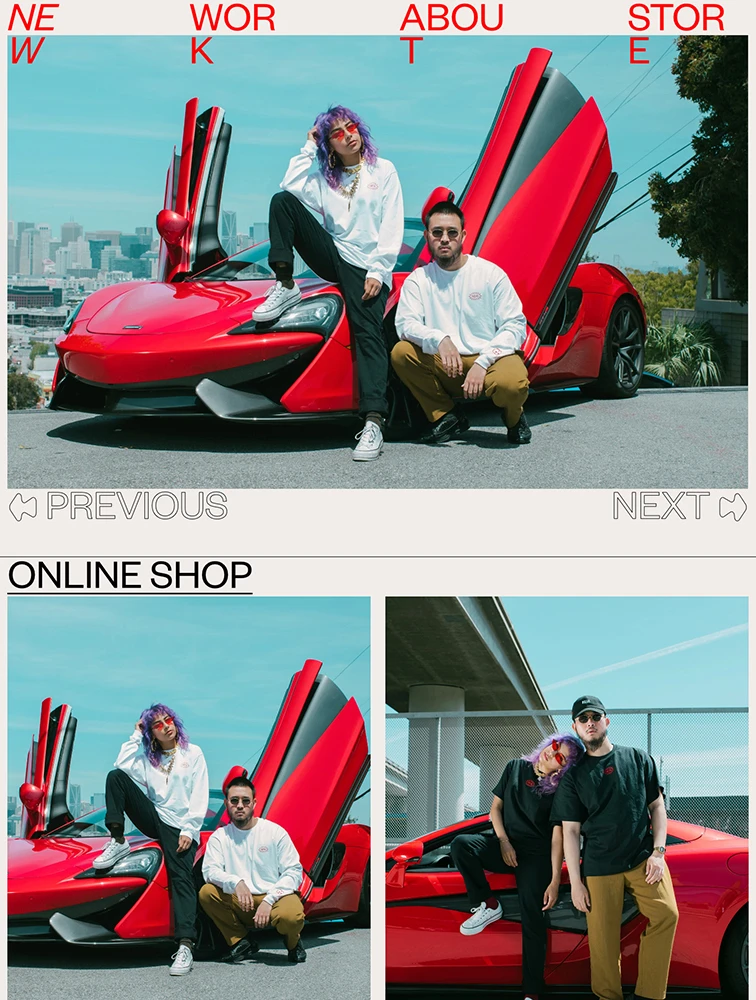 The New Company - Store website design - Lapa Ninja