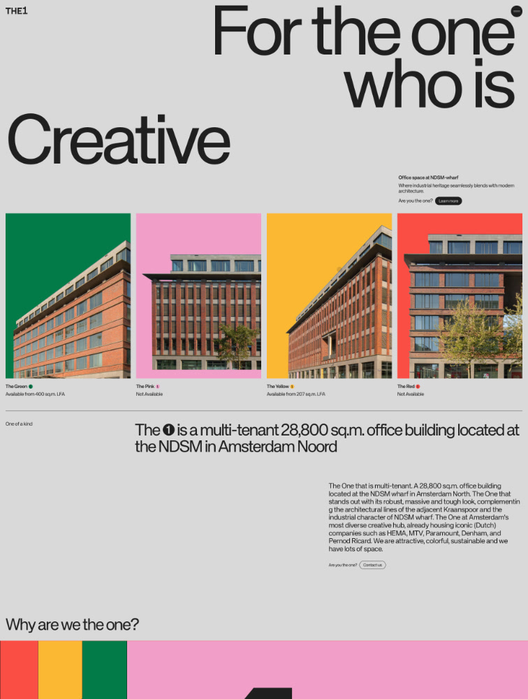 THE1 website design - Lapa Ninja