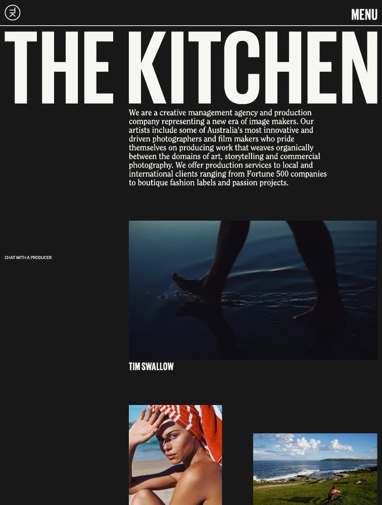 The Kitchen website design - Lapa Ninja