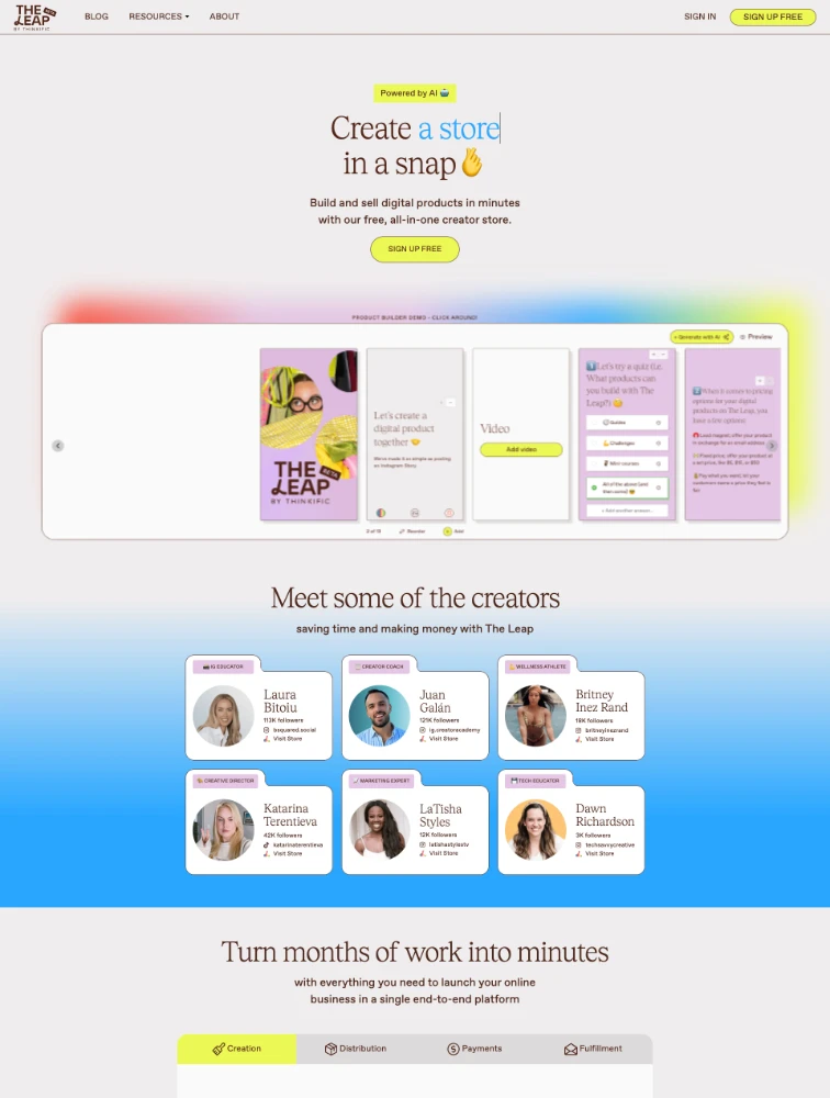 The Leap website design - Lapa Ninja