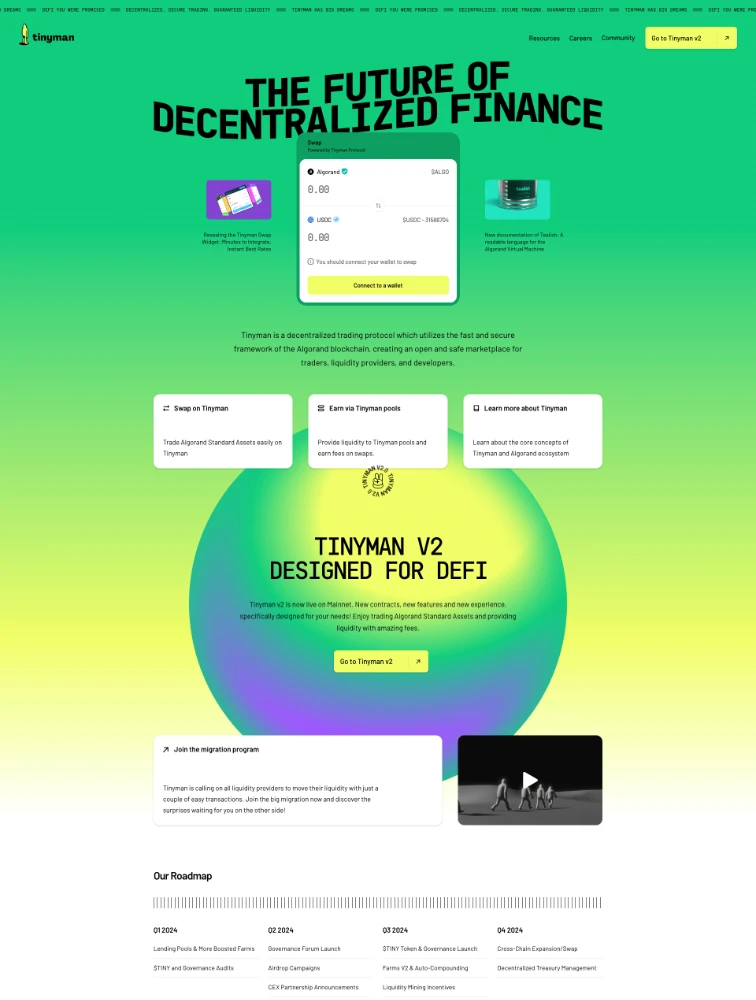 Tinyman website design - Lapa Ninja