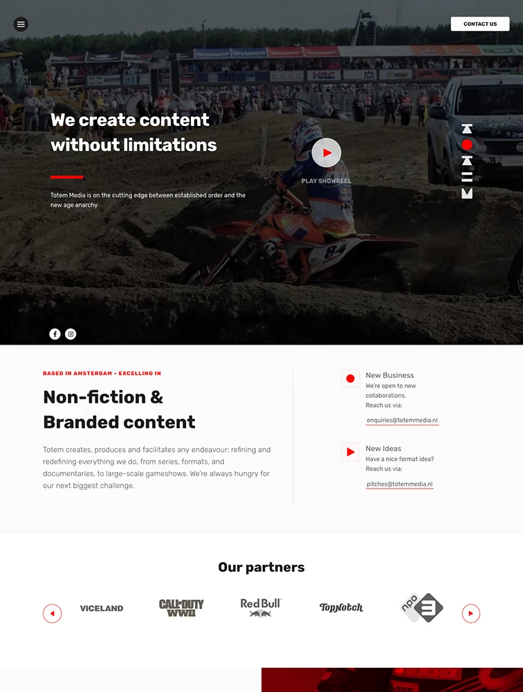 Totem Media - Website Showcase | Lapa Ninja