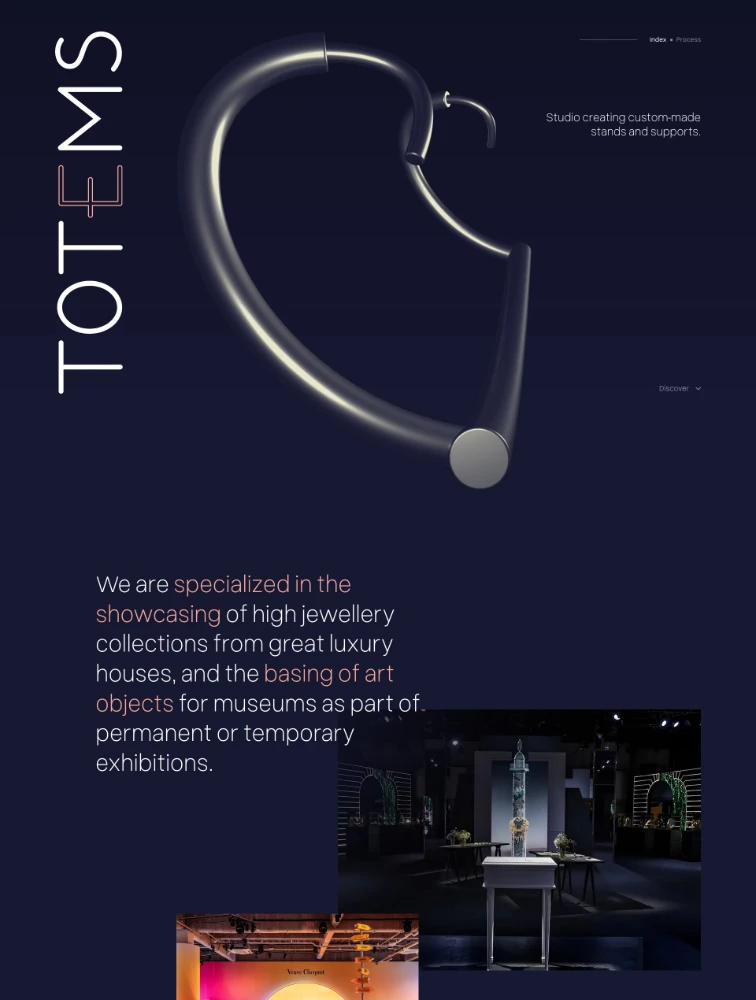 Totems website design - Lapa Ninja