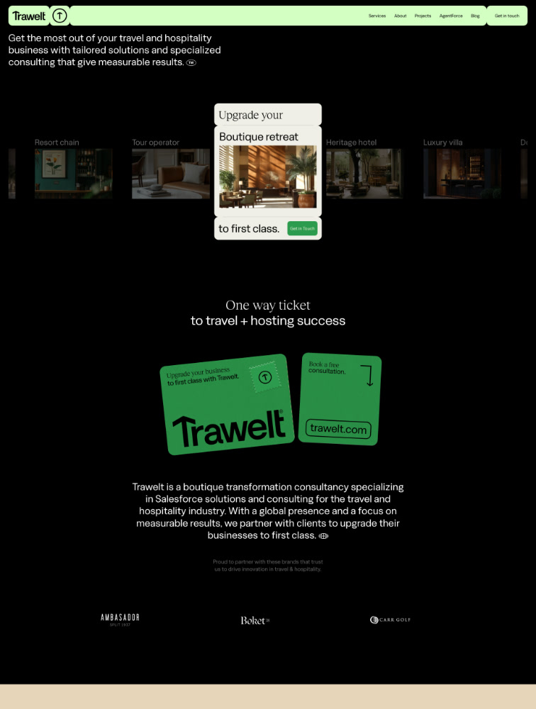 Trawelt website design - Lapa Ninja