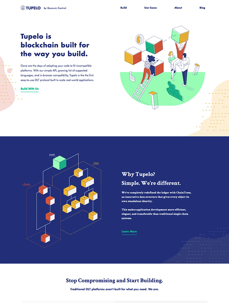 Tupelo website design - Lapa Ninja