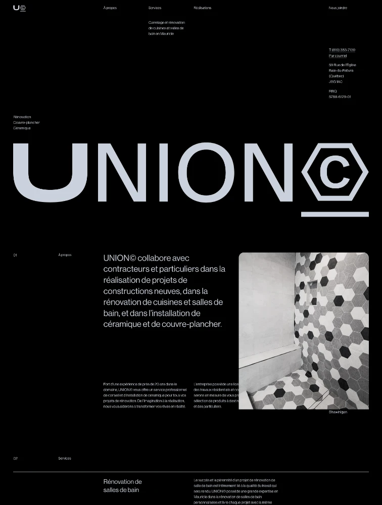 UNION© website design - Lapa Ninja
