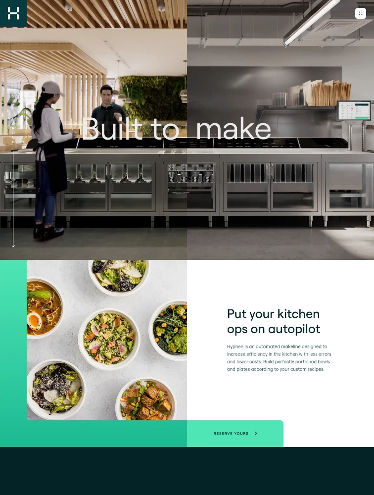 Hyphen website design - Lapa Ninja