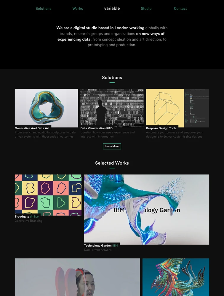 Variable website design - Lapa Ninja