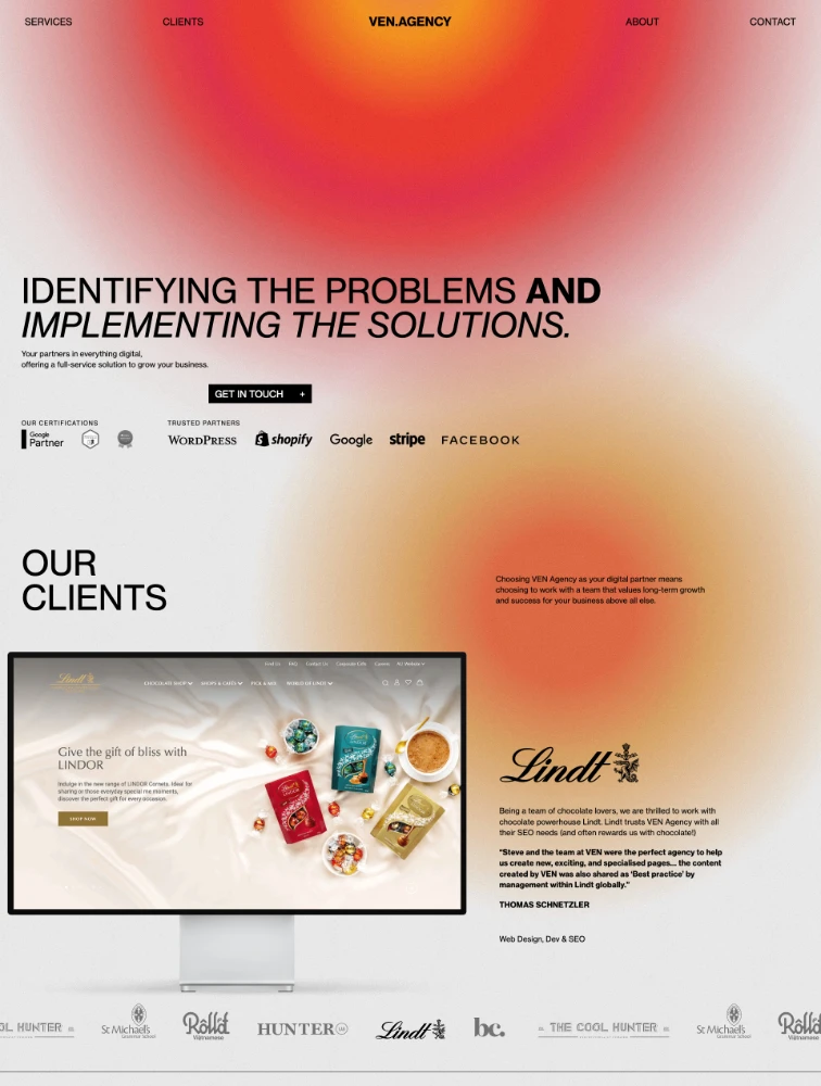 Ven website design - Lapa Ninja