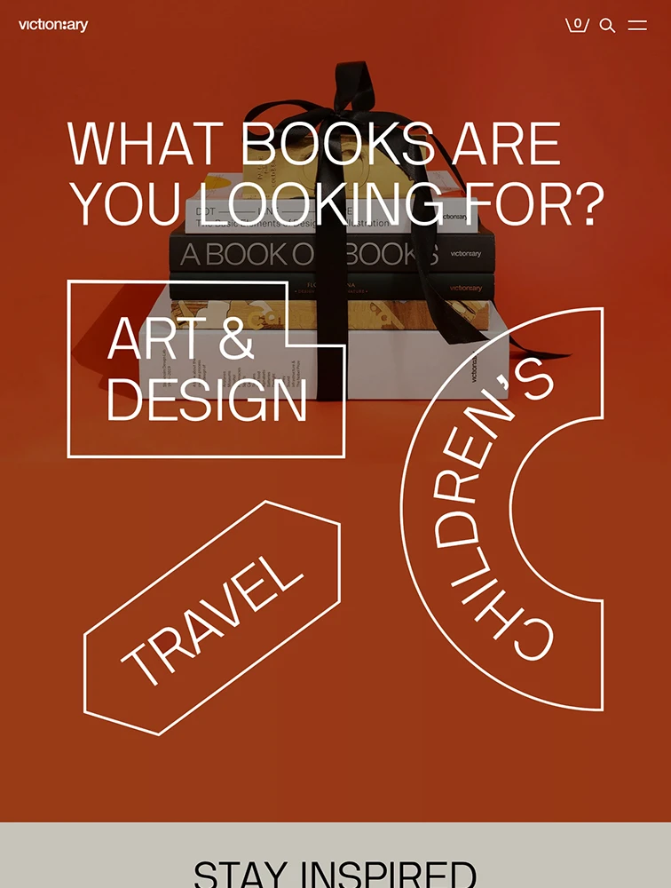 viction:ary website design - Lapa Ninja