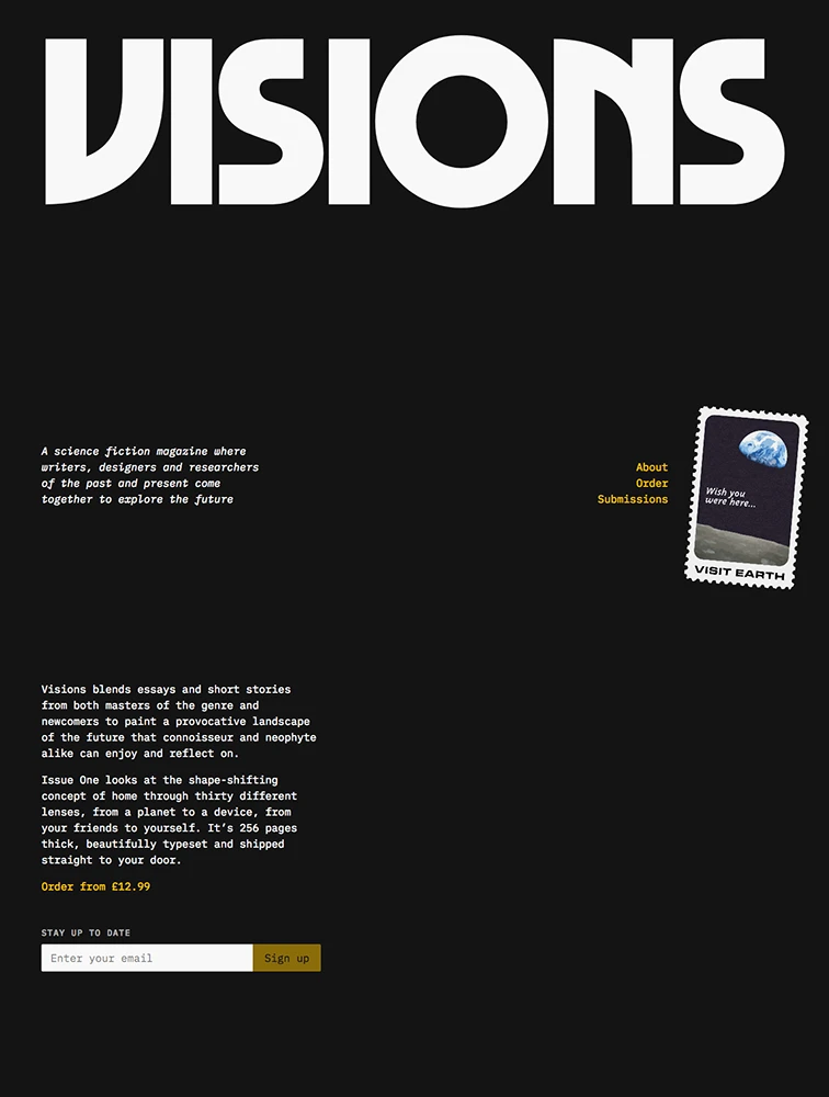 Visions website design - Lapa Ninja