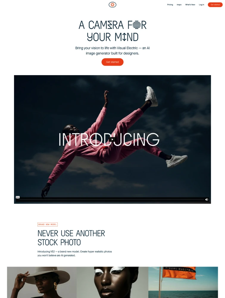 Visual Electric website design - Lapa Ninja