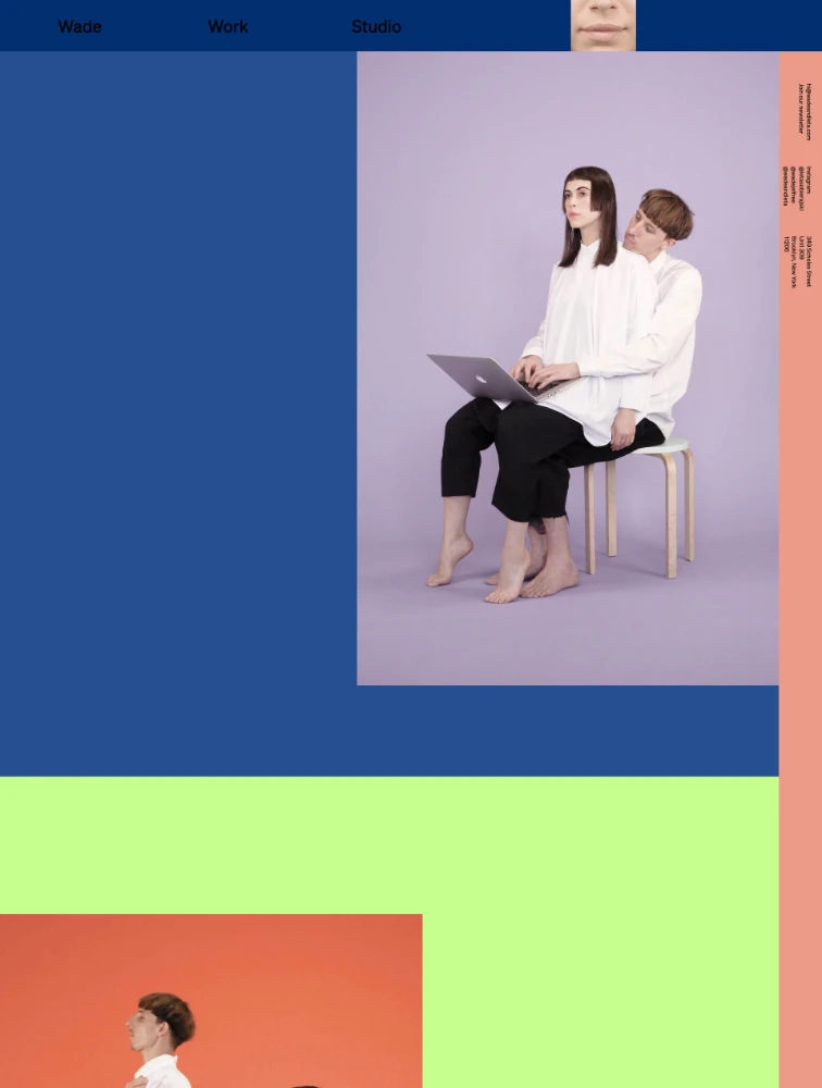 Wade and Leta website design - Lapa Ninja