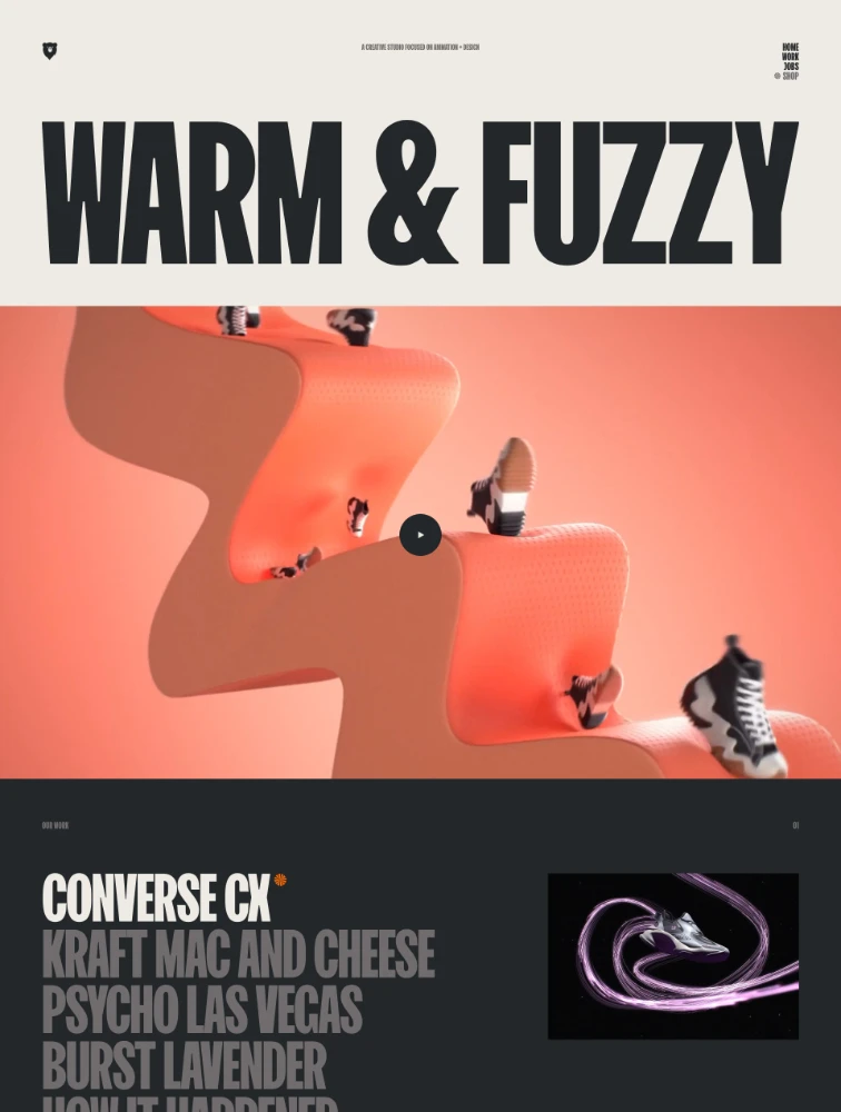 Warm & Fuzzy website design - Lapa Ninja