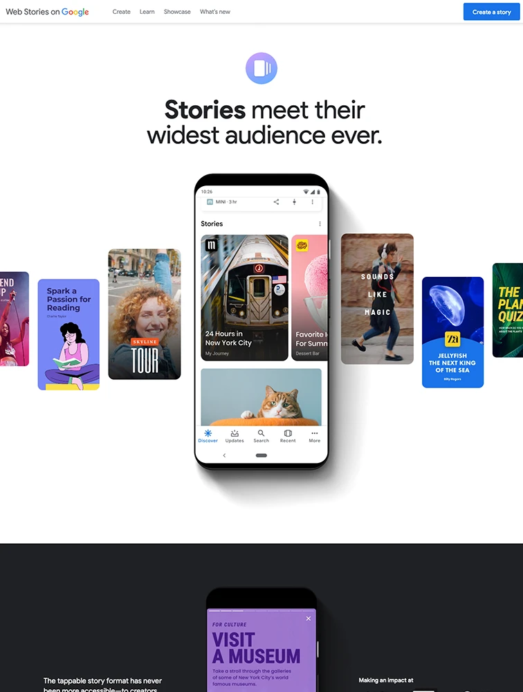 Web Stories on Google website design - Lapa Ninja