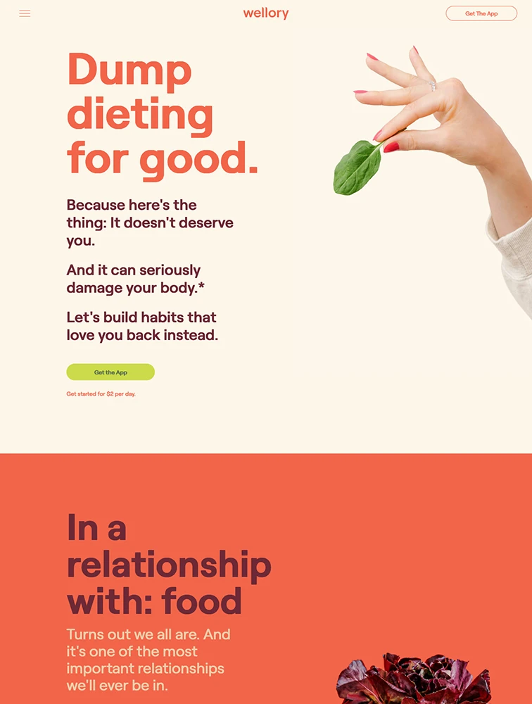 Wellory website design - Lapa Ninja