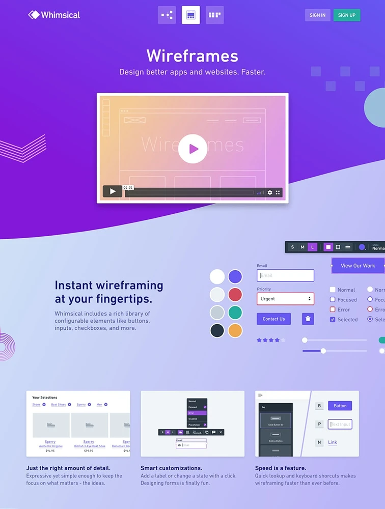 Whimsical Wireframes website design - Lapa Ninja