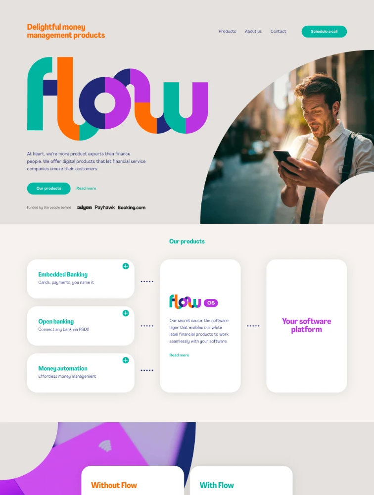 Flow website design - Lapa Ninja