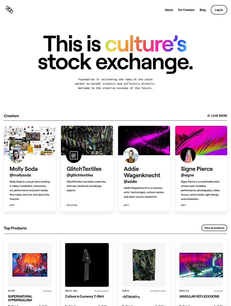 Foundation website design - Lapa Ninja