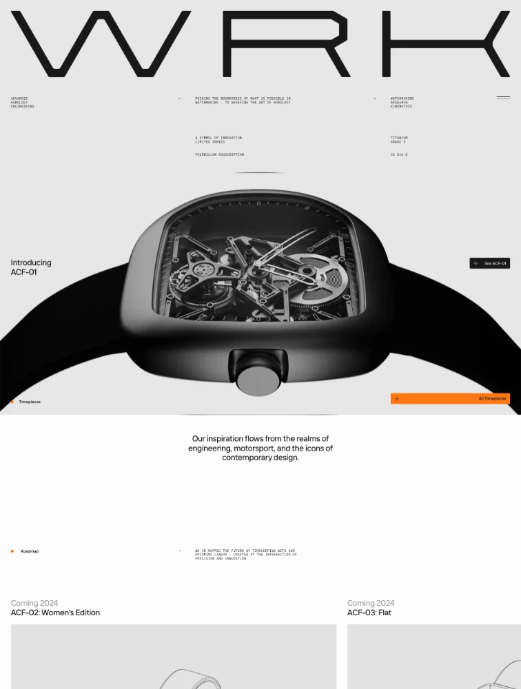 WRK website design - Lapa Ninja