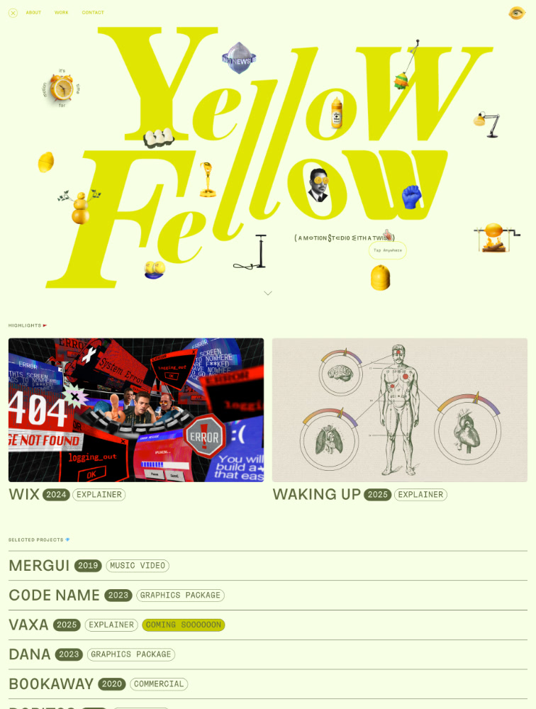 Best 1 Yellowfellow Website Design Inspiration - Lapa Ninja