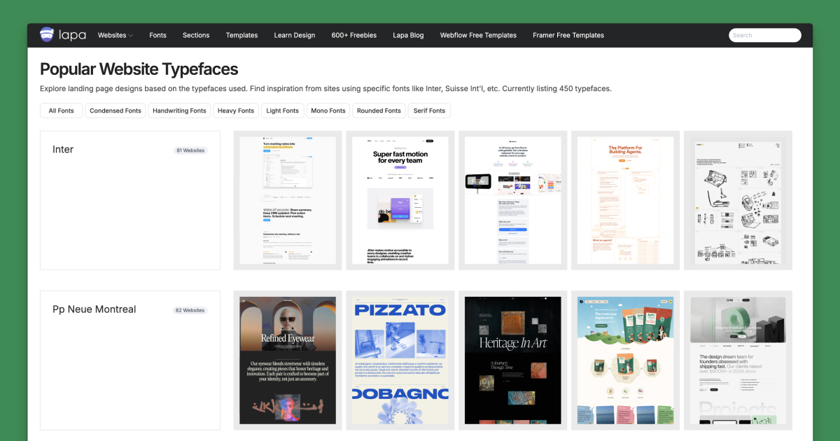 Websites Using Circular Pro Font - Lapa Ninja