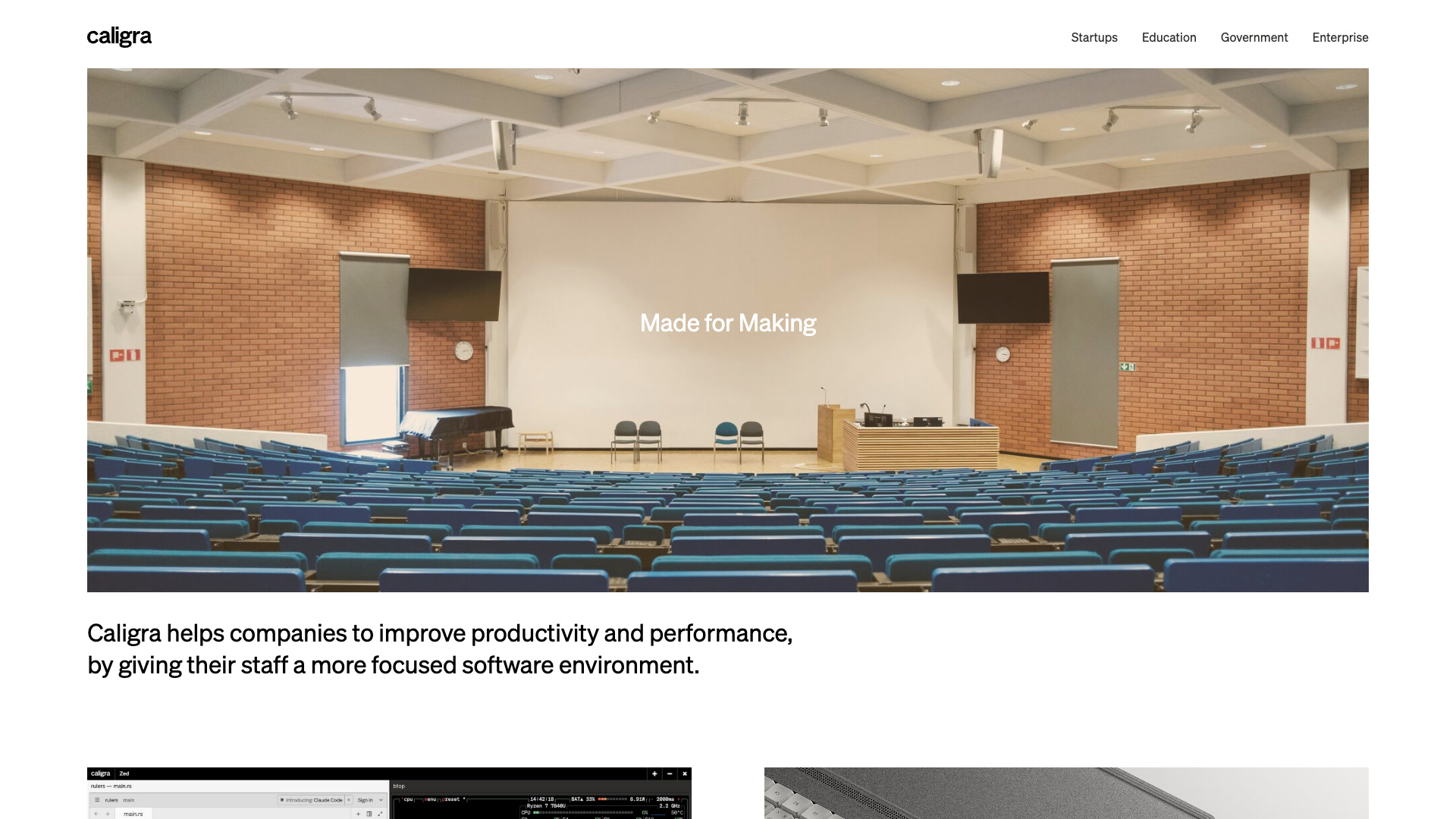 Caligra - Landing Page Design | Lapa Ninja