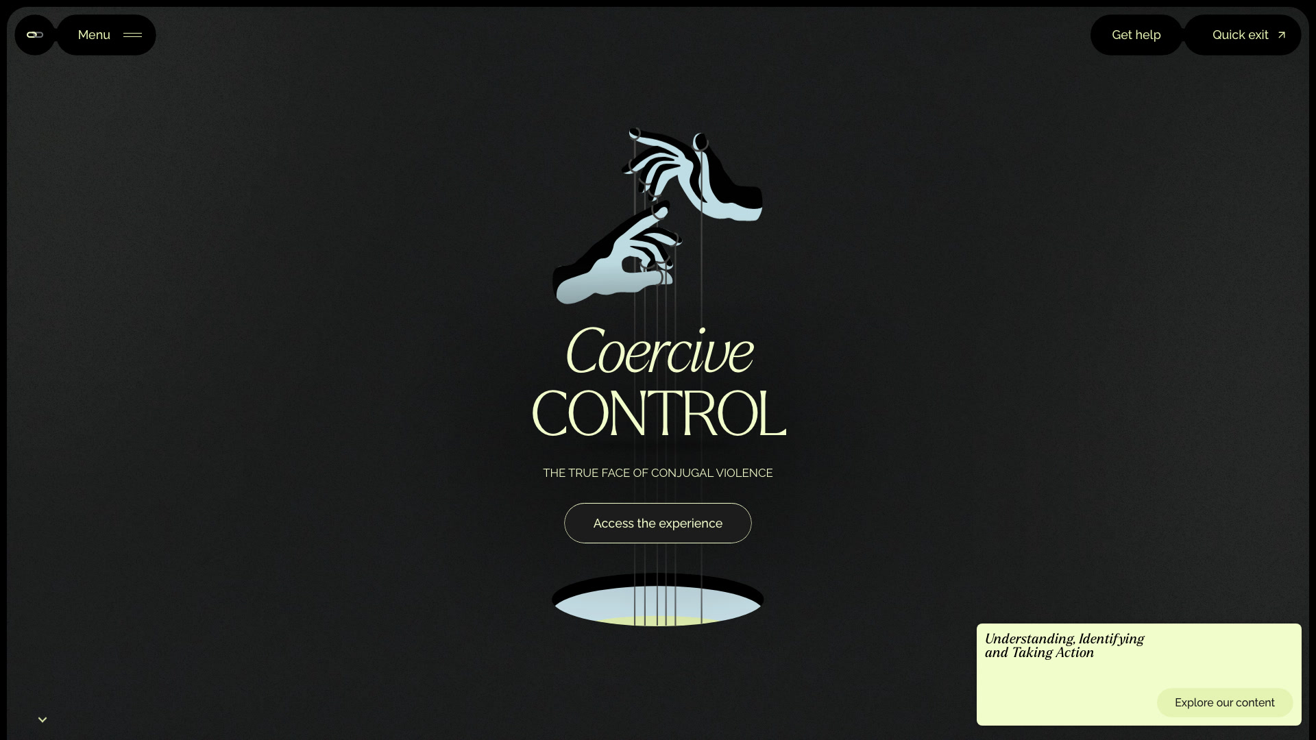 Coercive Control - Landing Page Design | Lapa Ninja