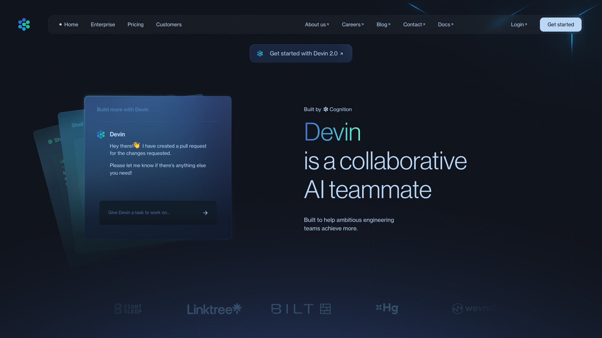 Devin - Landing Page Design | Lapa Ninja