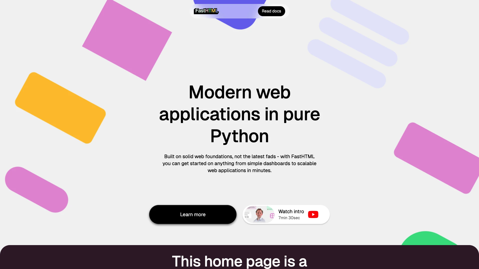 FastHTML - Landing Page Design | Lapa Ninja
