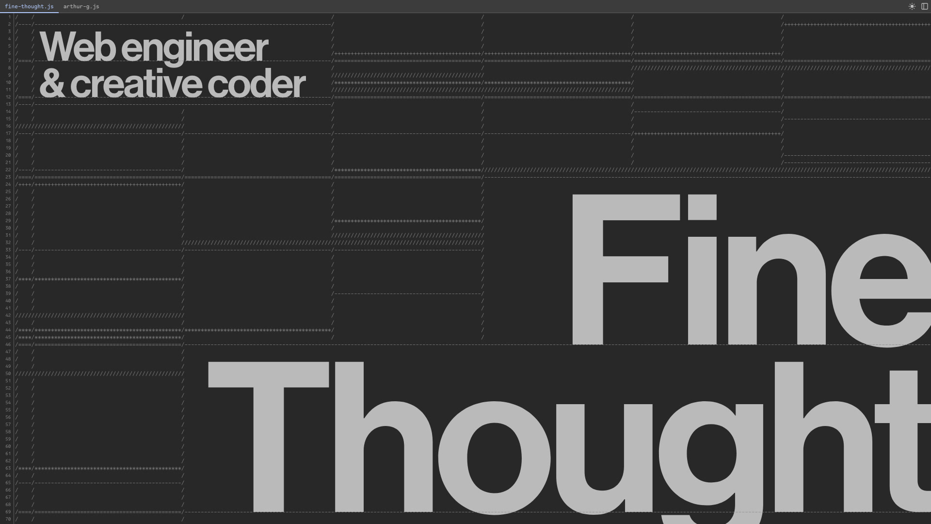 Fine Thought website design - Lapa Ninja