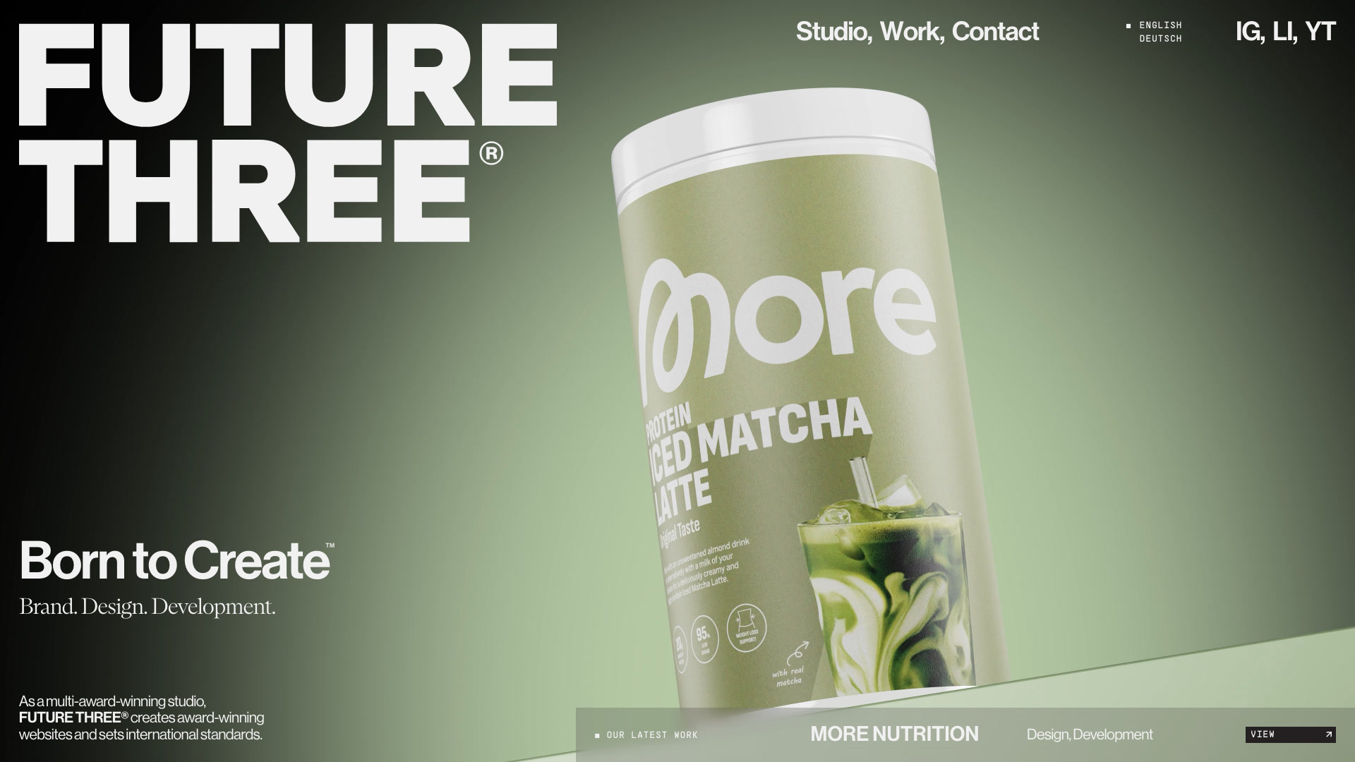 FUTURE THREE - Landing Page Design | Lapa Ninja