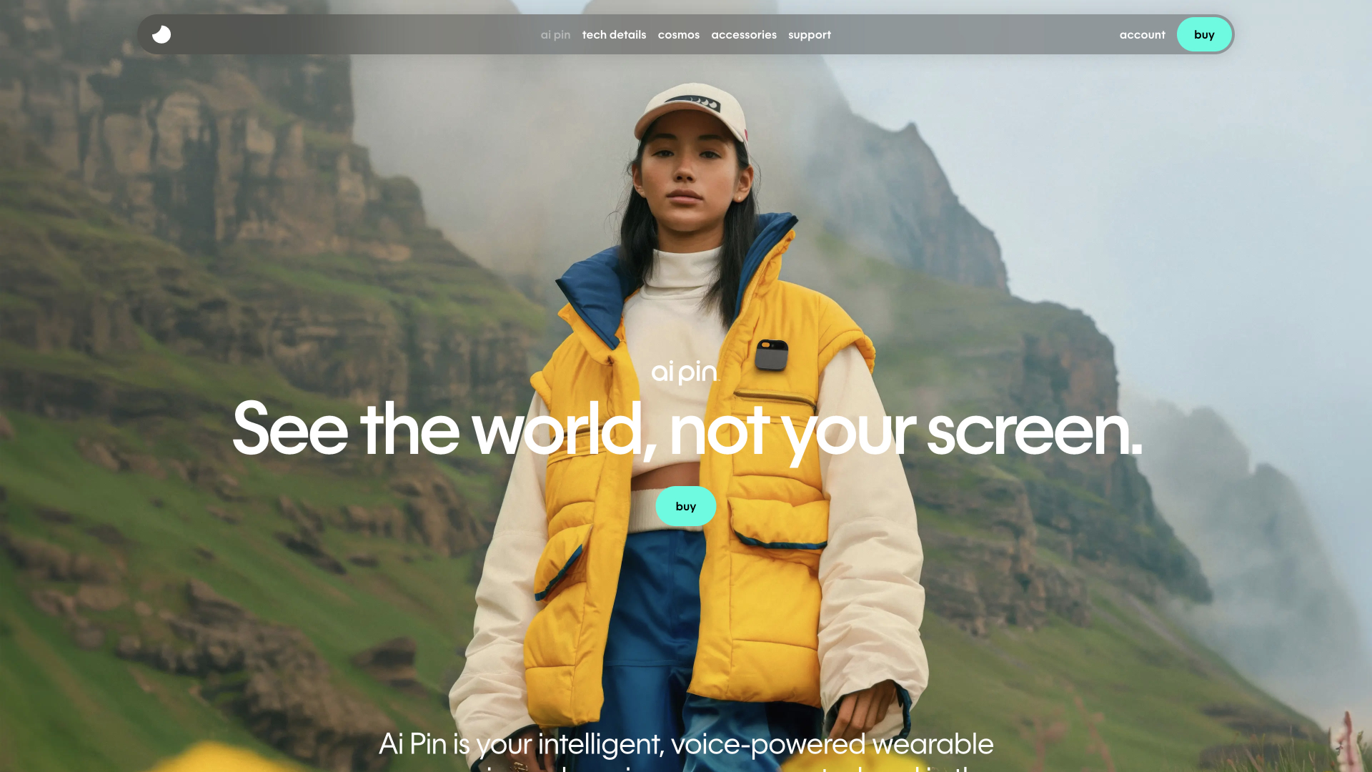 Humane Ai Pin - Landing Page Design | Lapa Ninja