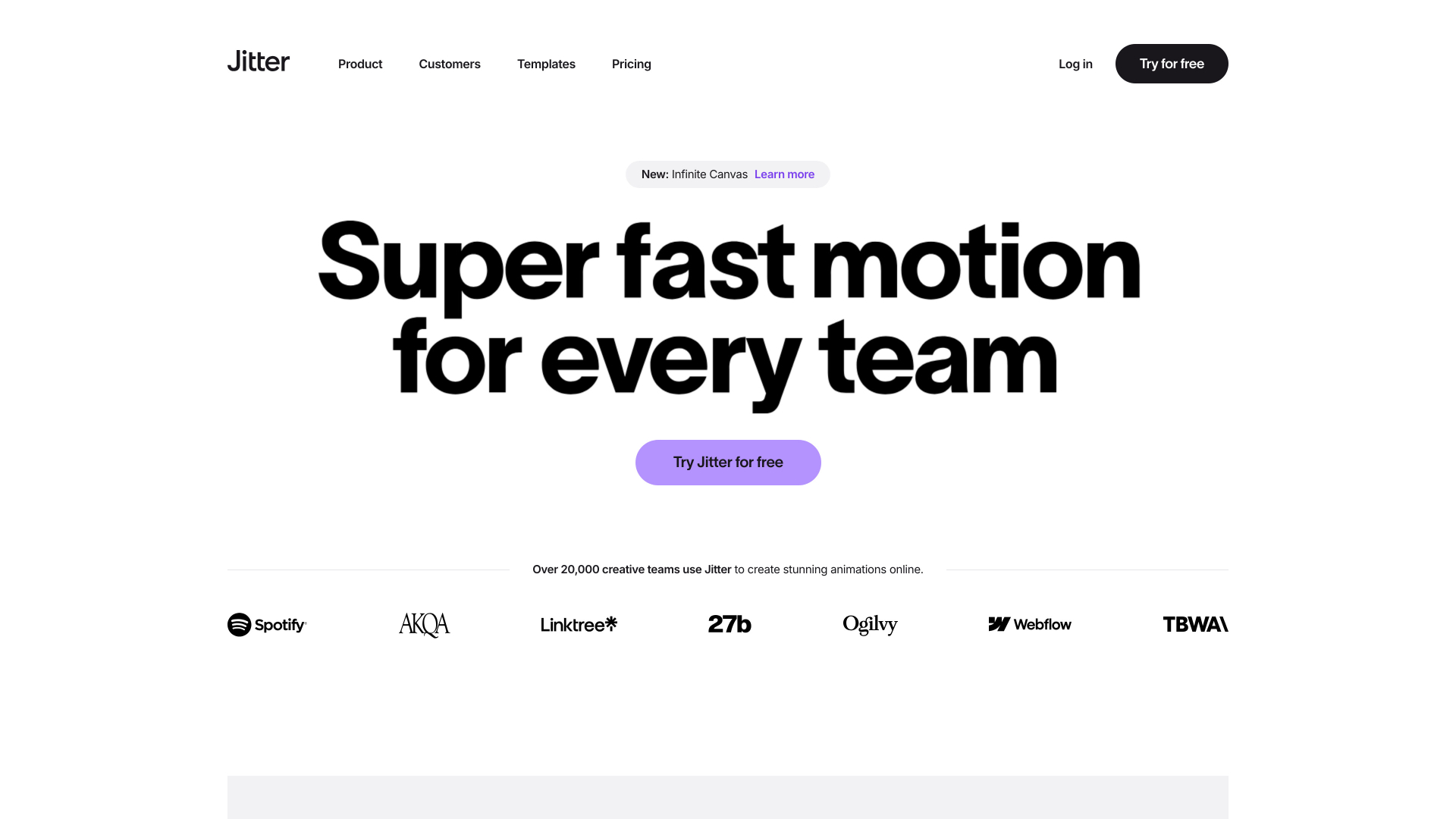 Jitter - Landing Page Design | Lapa Ninja