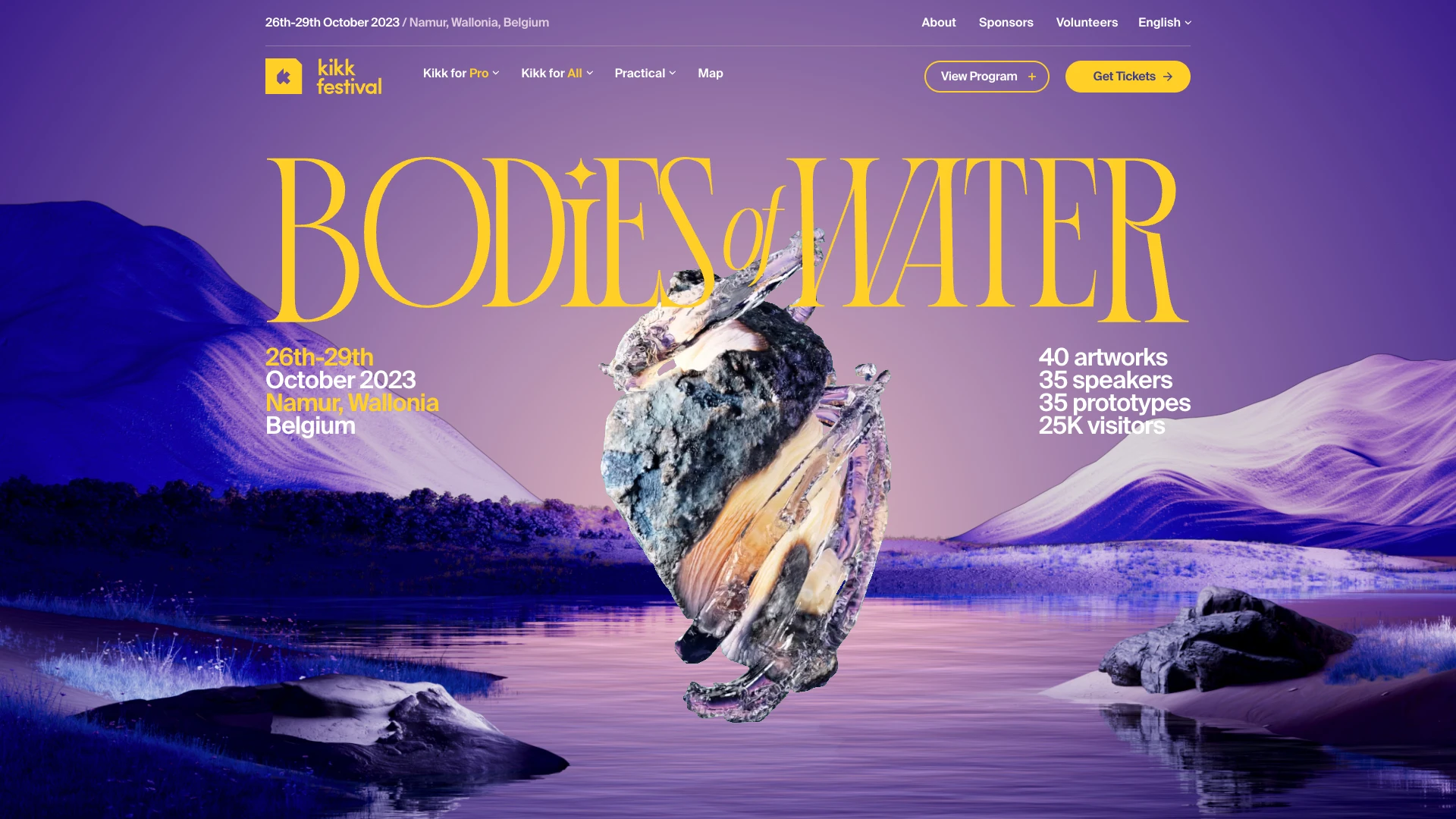KIKK Festival 2023 - Landing Page Design | Lapa Ninja