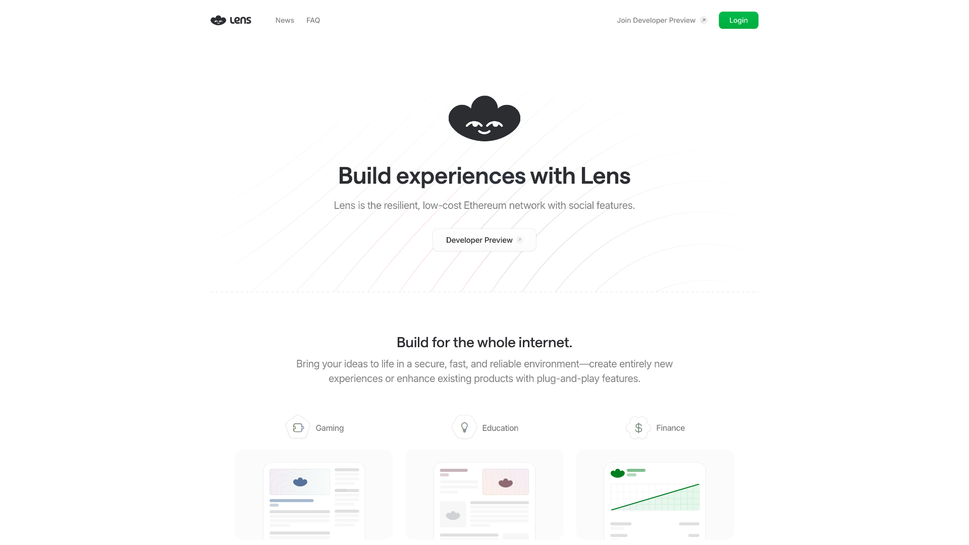 Lens - Landing Page Design | Lapa Ninja