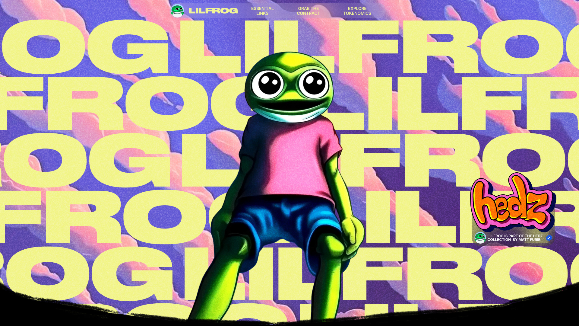 Lil Frog - Landing Page Design | Lapa Ninja