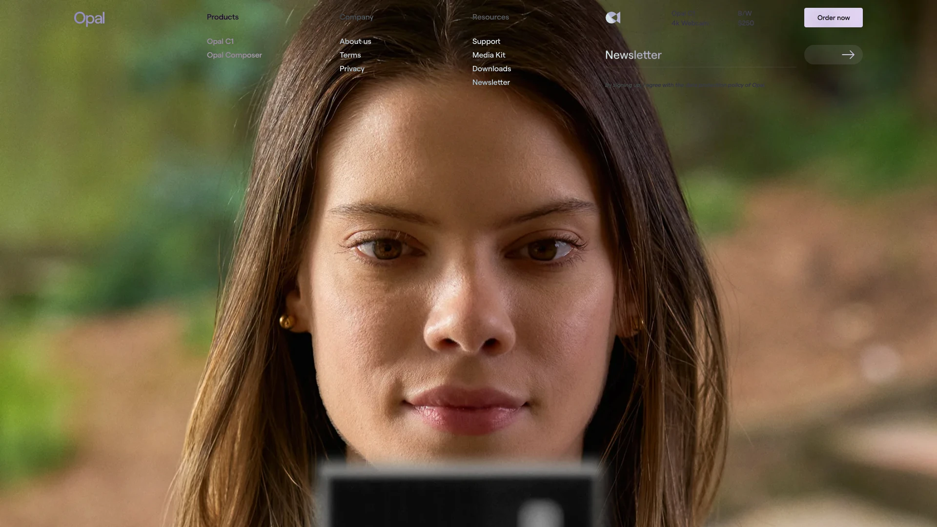 Opal Camera Inc - Landing Page Design | Lapa Ninja