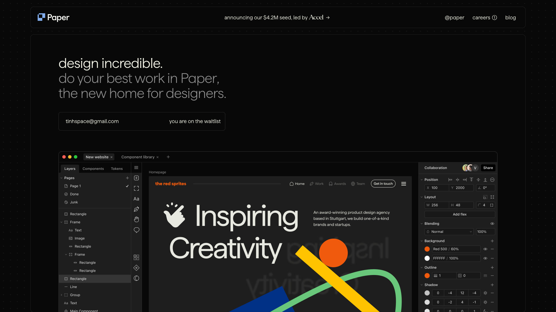 Paper Design - Landing Page Design | Lapa Ninja