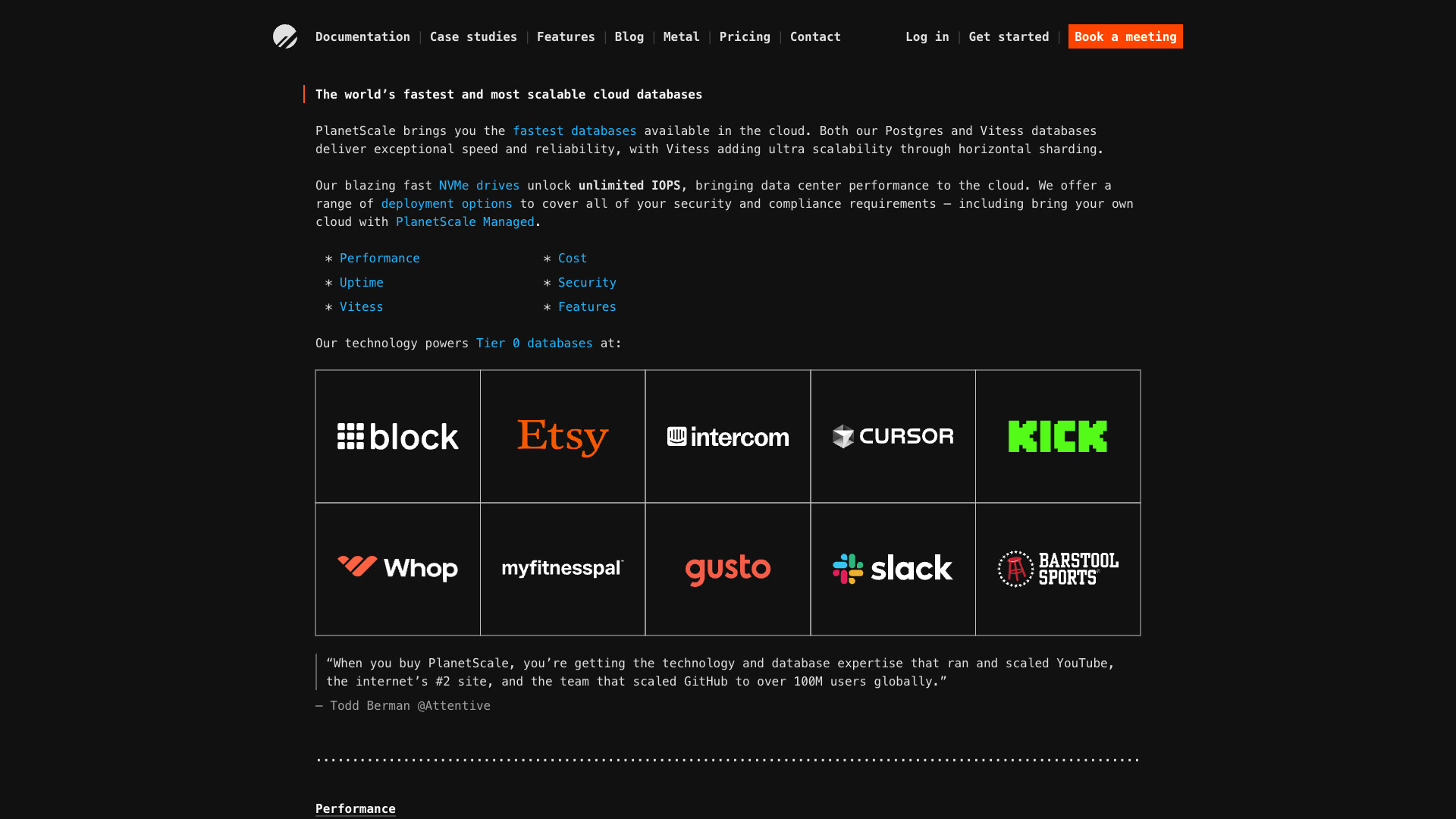 PlanetScale - Landing Page Design | Lapa Ninja