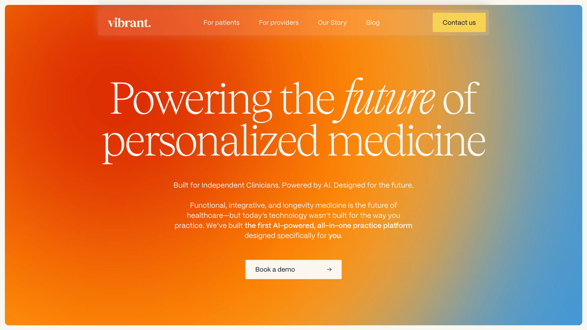 Vibrant - Landing Page Design | Lapa Ninja