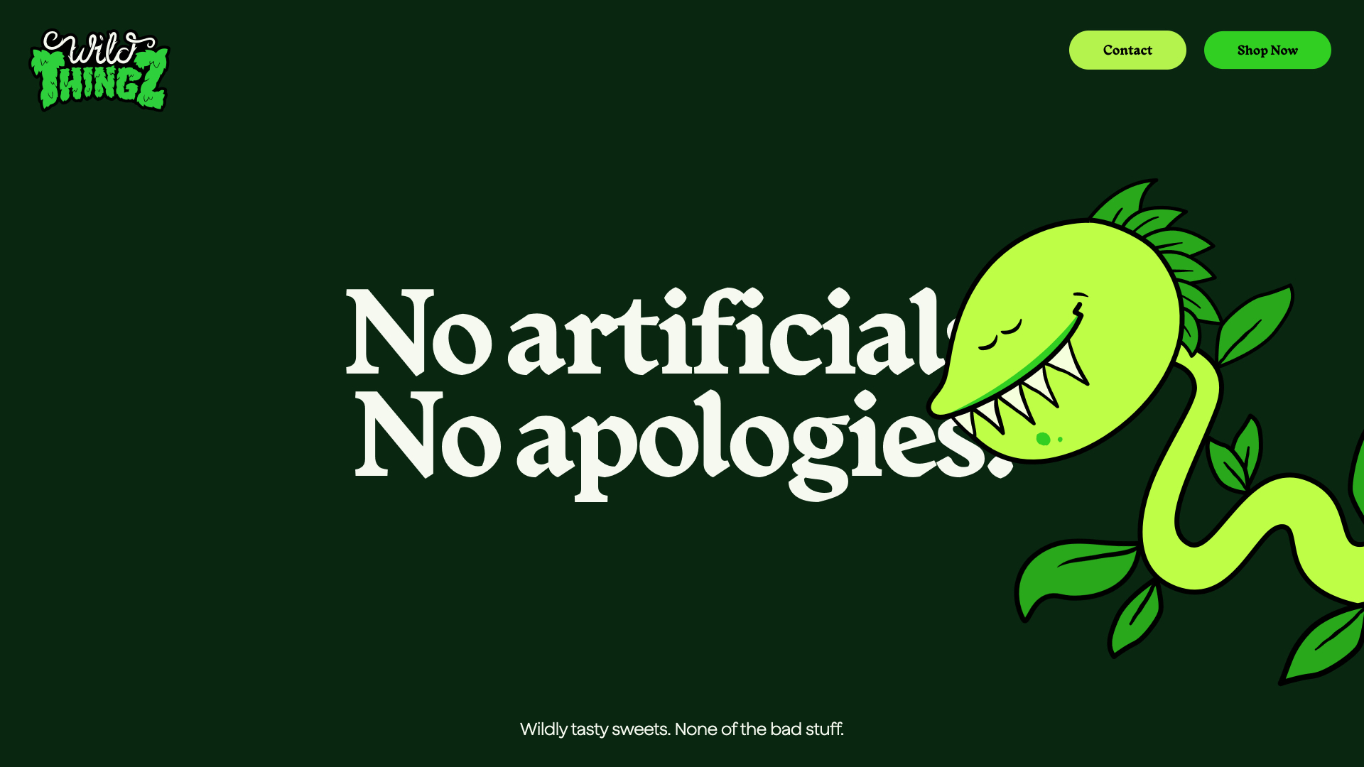 Wild Thingz - Landing Page Design | Lapa Ninja